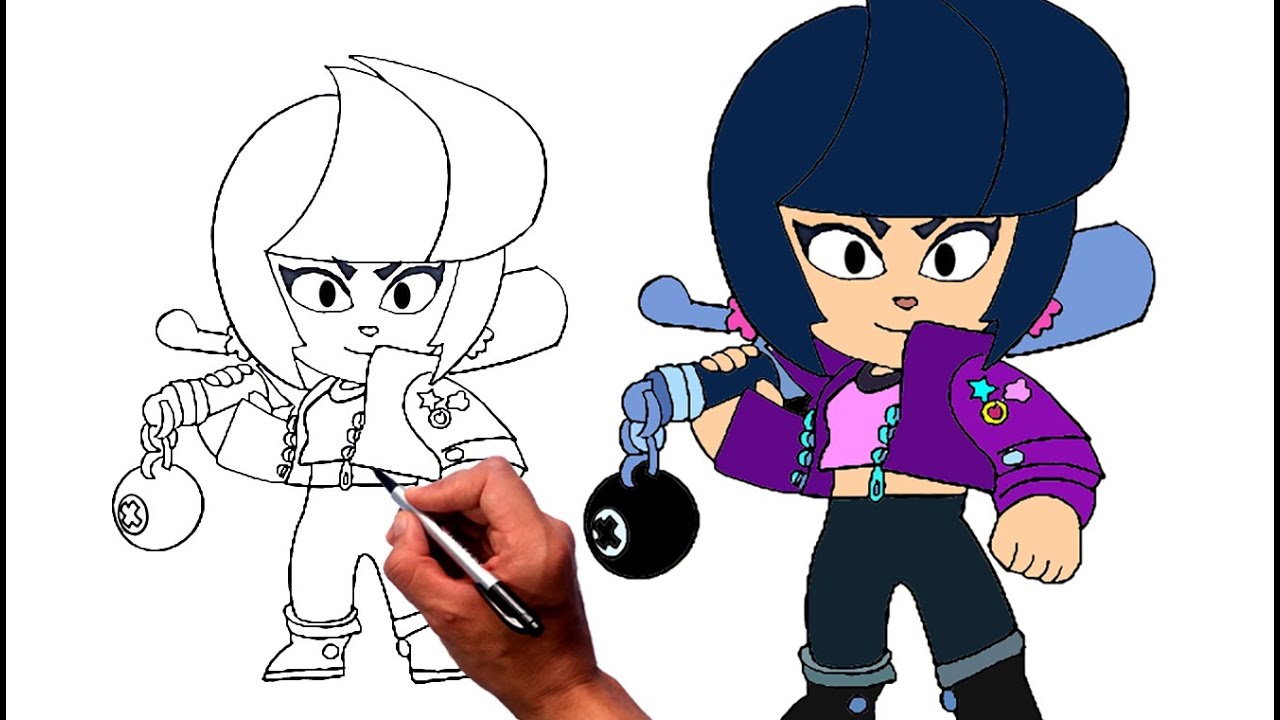 HOW TO DRAW BIBI | BRAWL STARS - YouTube