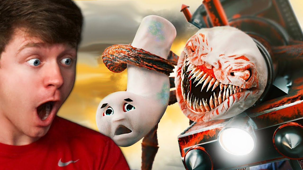 CHOO CHOO CHARLES vs CURSED THOMAS in REAL LIFE! (Reaction) - YouTube