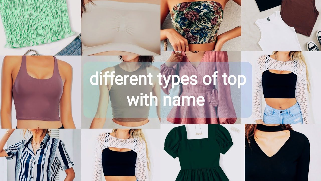 type of top for teenagers girls with name. - YouTube