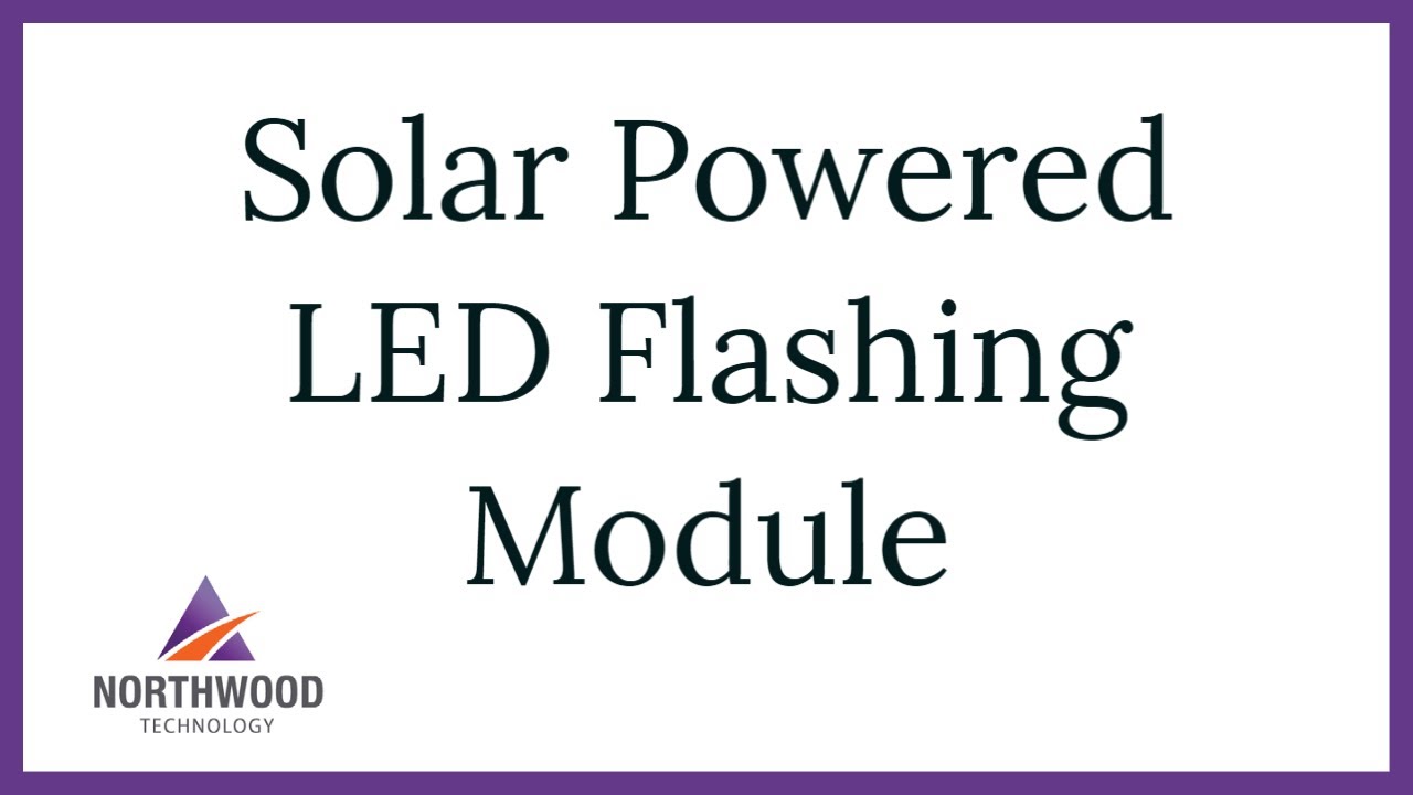 Solar Powered LED Flashing Module - YouTube