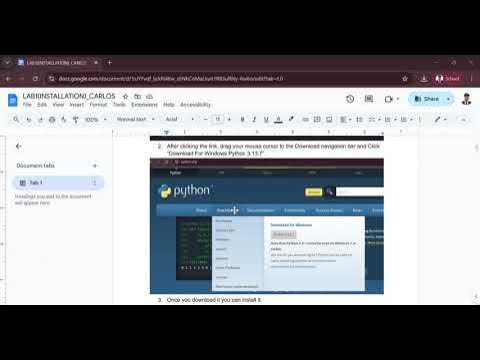 Lab 1 Prelim Installation of Python and PyCharm - YouTube