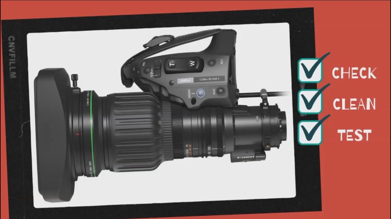 Preventive Maintenance - Canon BCTV Zoom Lens - YouTube