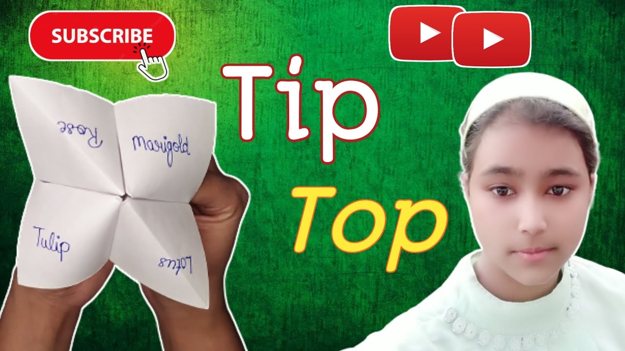 Paper Tip Top || how to make Paper Tip top - YouTube