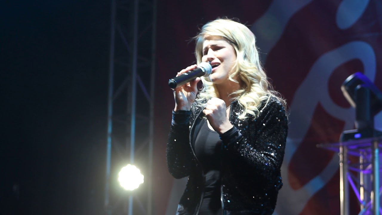 Caroline Grace performs live at the 2018 Newcastle Winter Festival ...