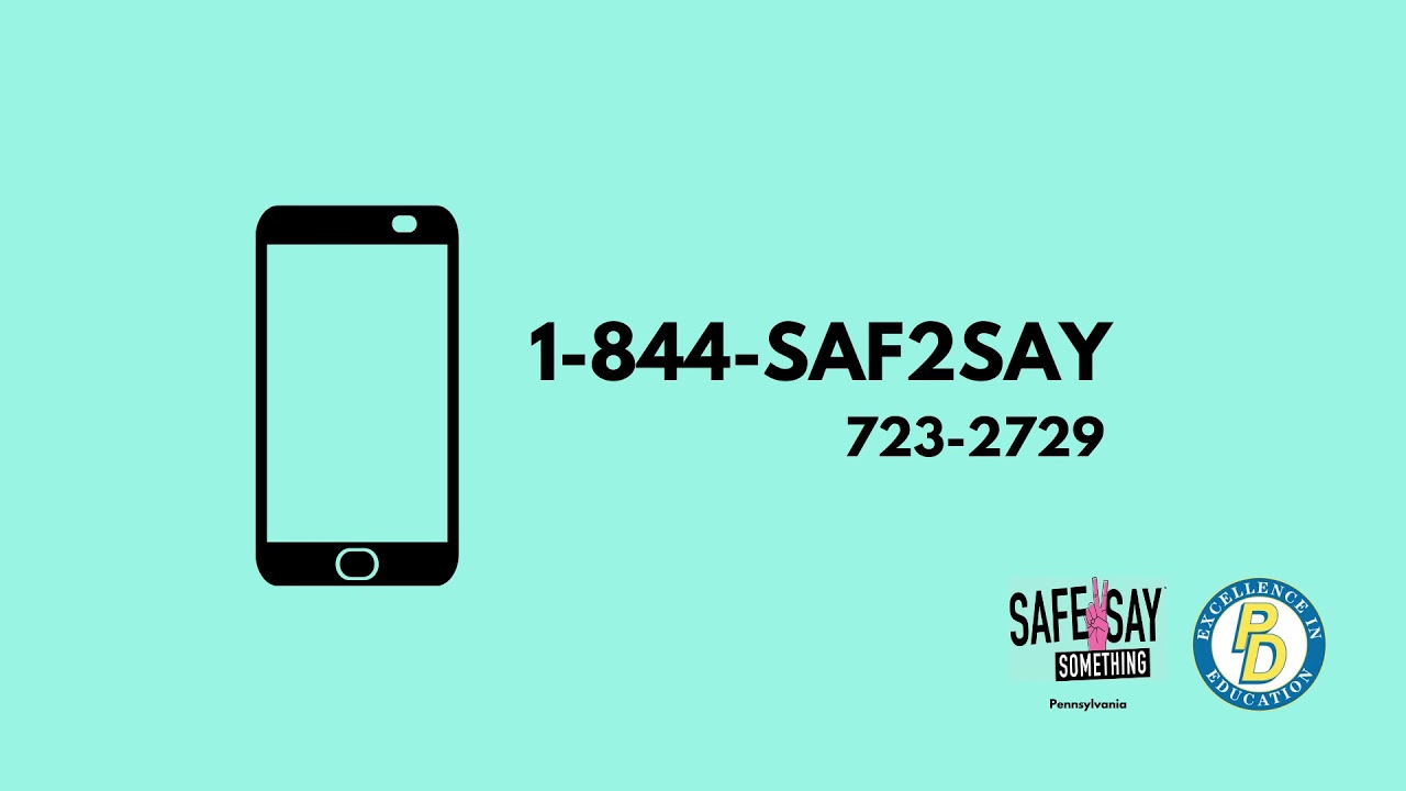 Safe2Say Message to the Penn-Delco Student Community - YouTube