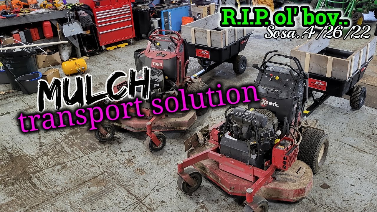 CUSTOM mulch carts made easy - YouTube