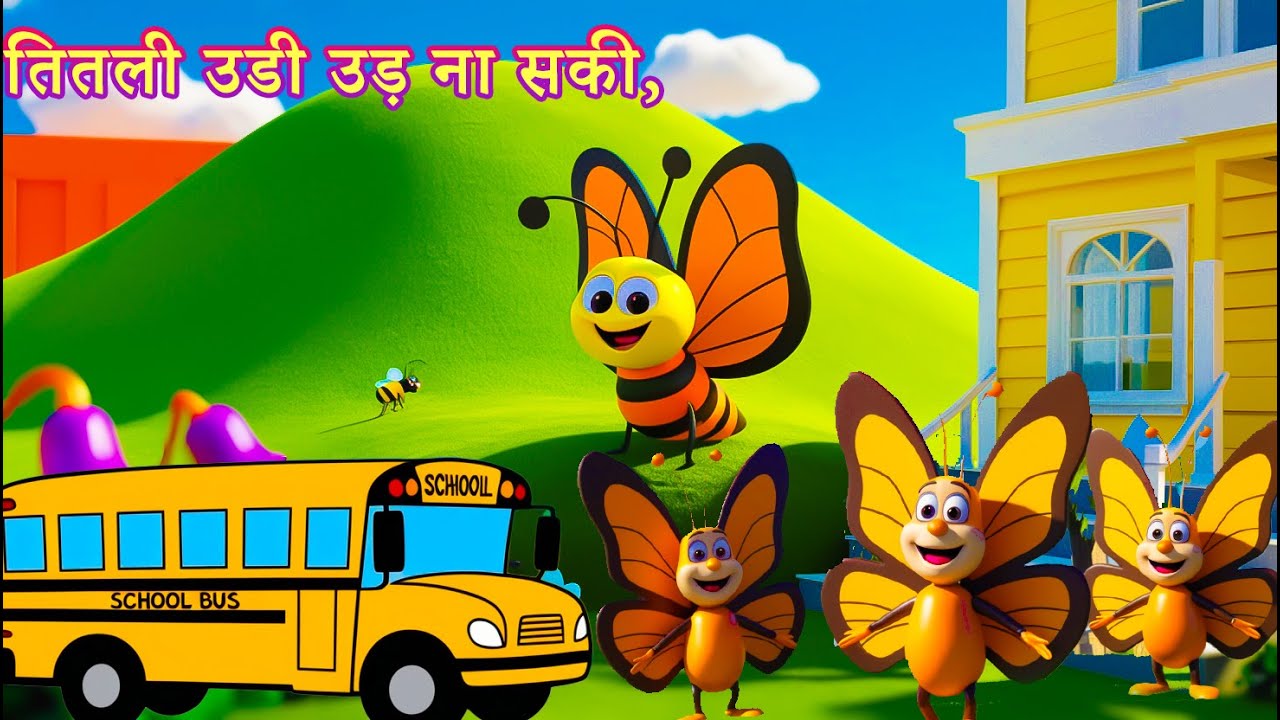Titli Boli Hat Badmash - तितली उड़ी | Hindi Rhymes For Childrens ...