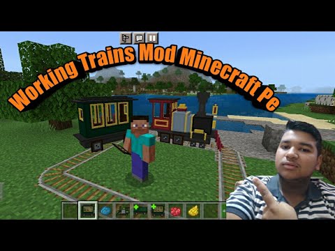 Working Trains Mod Minecraft Pe 100% Working - YouTube