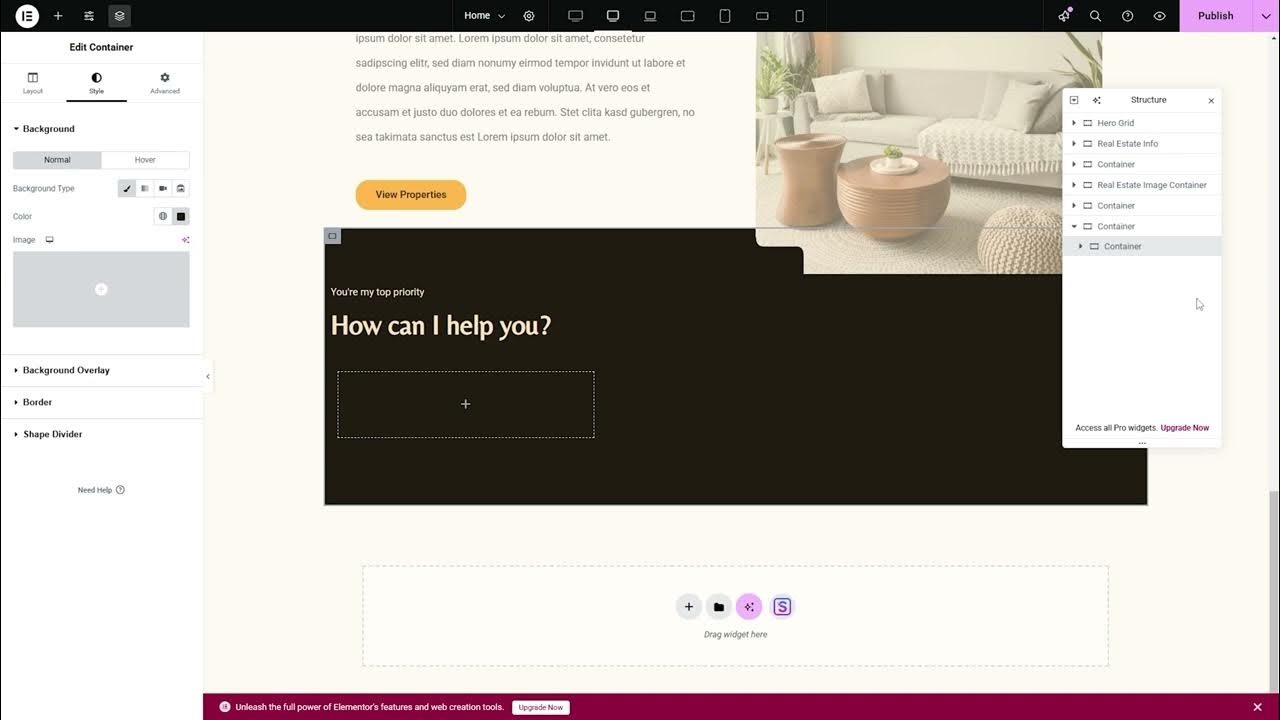 Creating custom container shapes in Elementor - YouTube