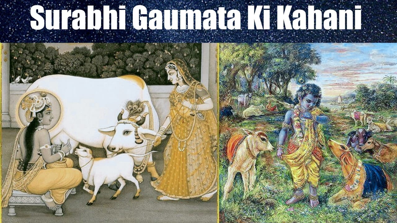 Surabhi Gaumata Ki Kahani || Story of first cow on earth || Gaumata ...