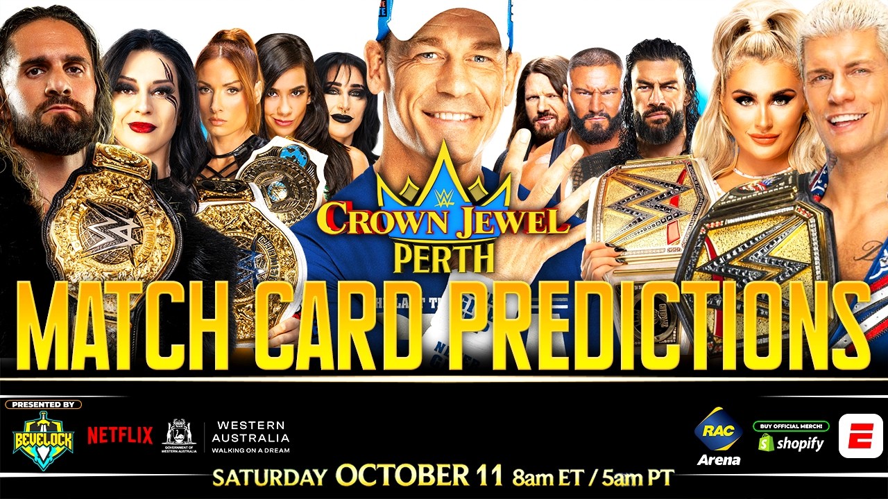 WWE Crown Jewel 2025 Perth - Match Card Predictions - YouTube