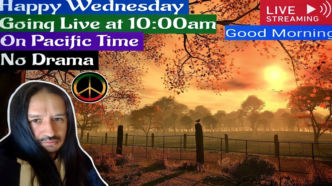 good morning, happy wednesday, going live 🔴 no drama - YouTube