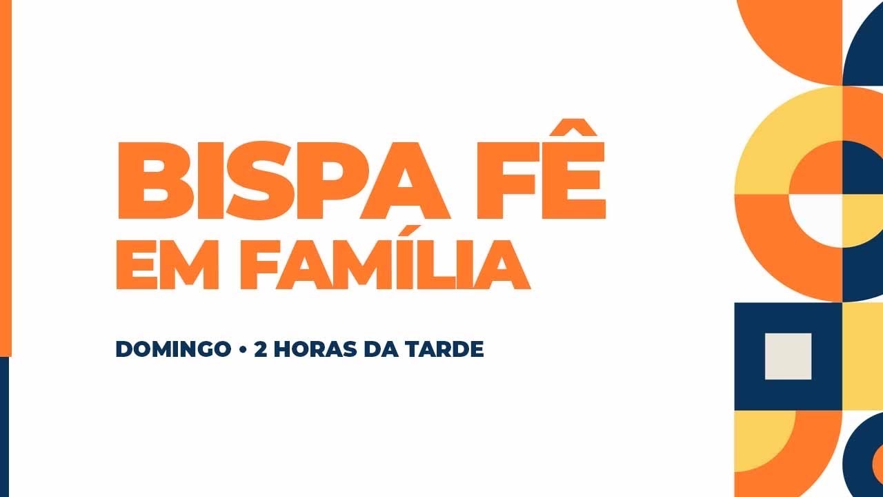 BISPA FÊ EM FAMÍLIA | 28/01/24 - YouTube
