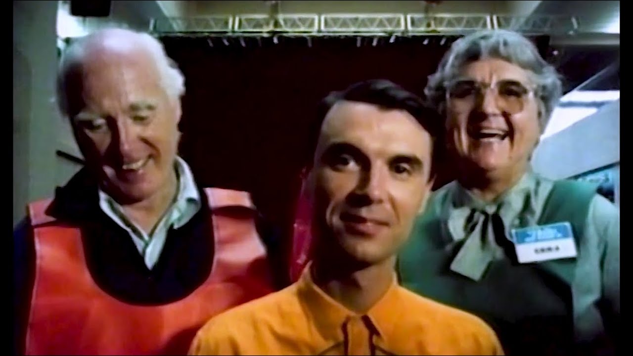 David Byrne with his parents on the set of True Stories - YouTube