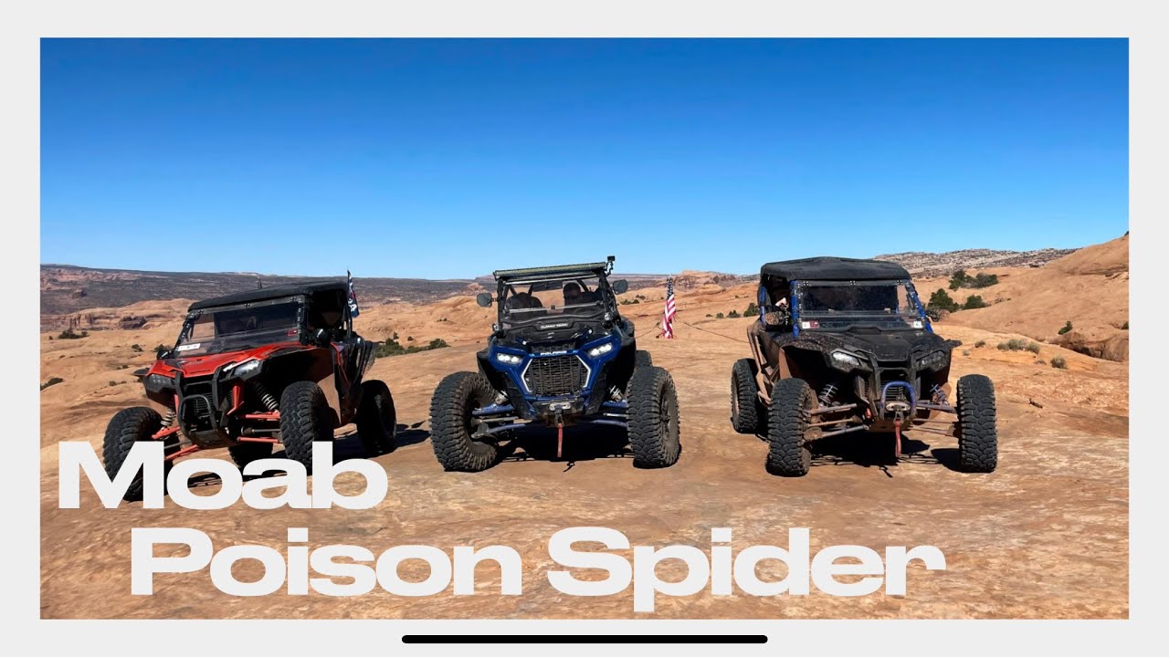 Two Talons & a Turbo S on the poison spider trail Moab, Utah - YouTube