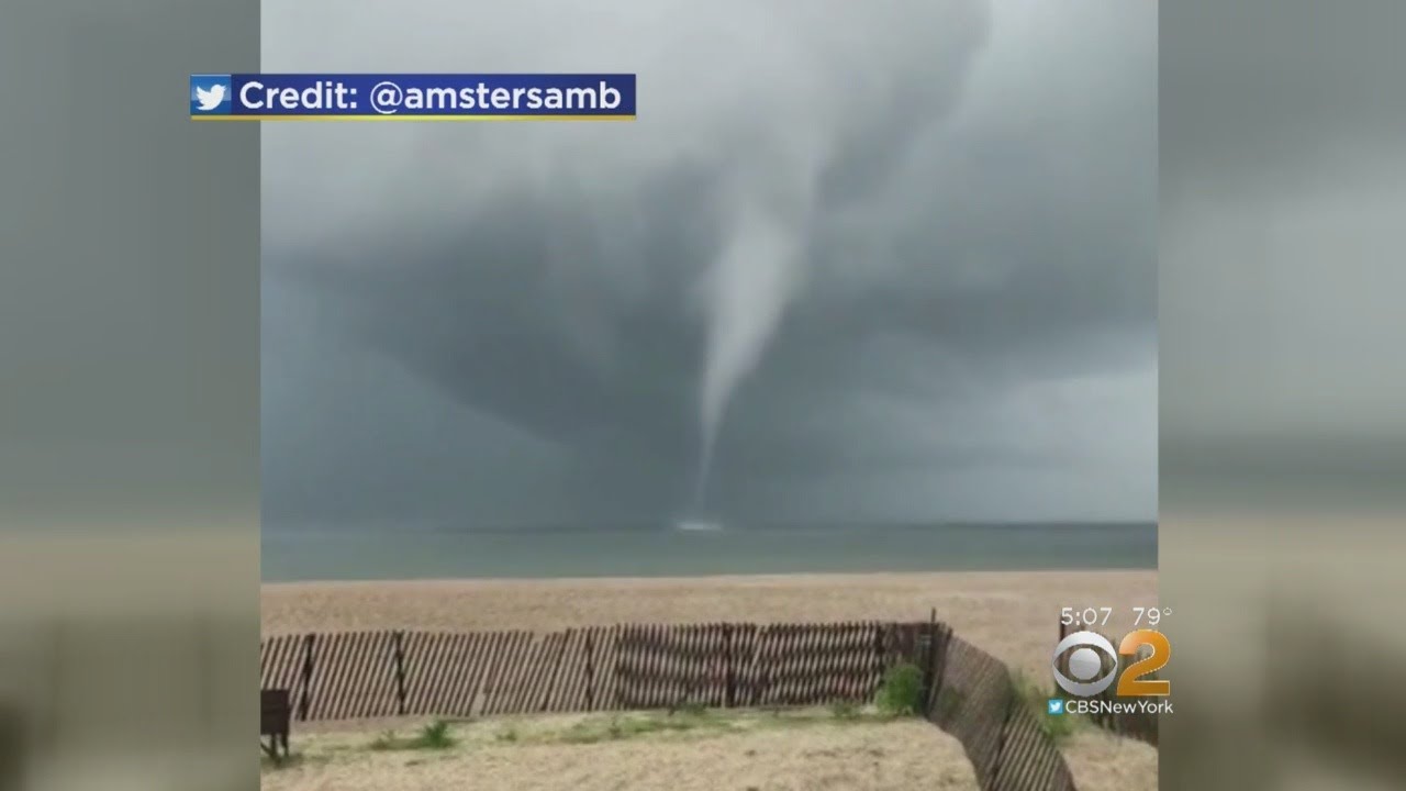Watch: Water Spout Appears In New Jersey - YouTube