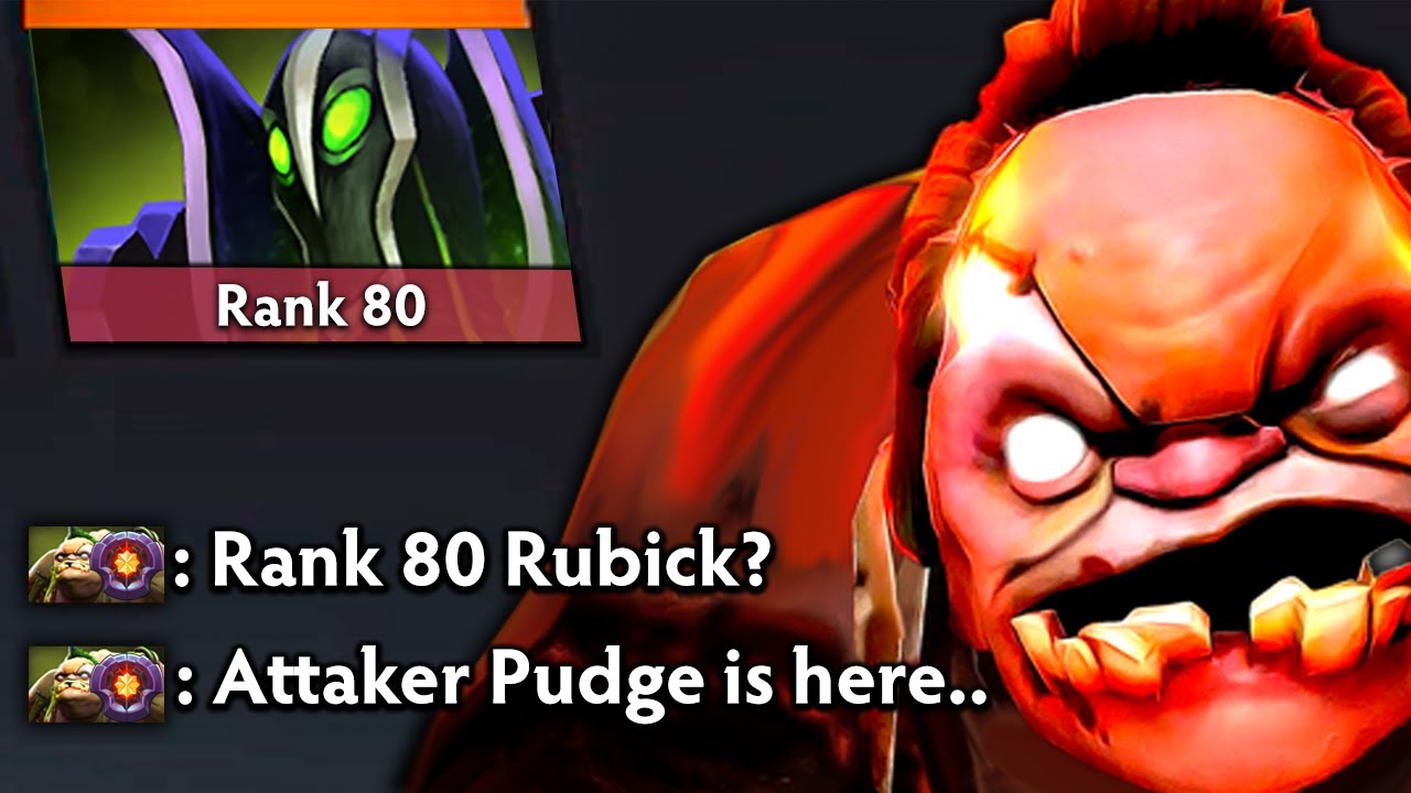 Immortal rank 80 Rubick? Attacker Pudge is here | Genius Pudge - YouTube