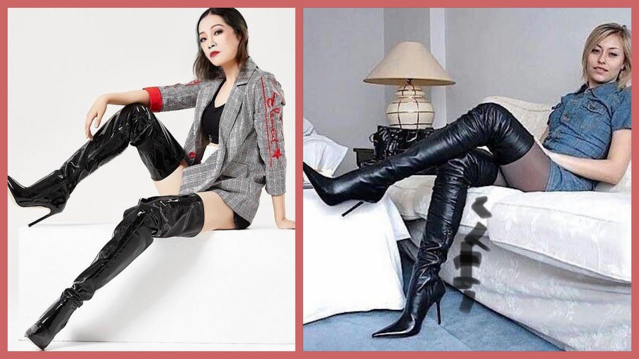 Fashionable And Stunning leather long shoes Idea's For Girl's - YouTube