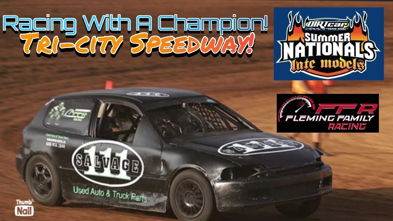 Racing at Tri-City Speedway for the DIRTCAR Summer Nationals! - YouTube