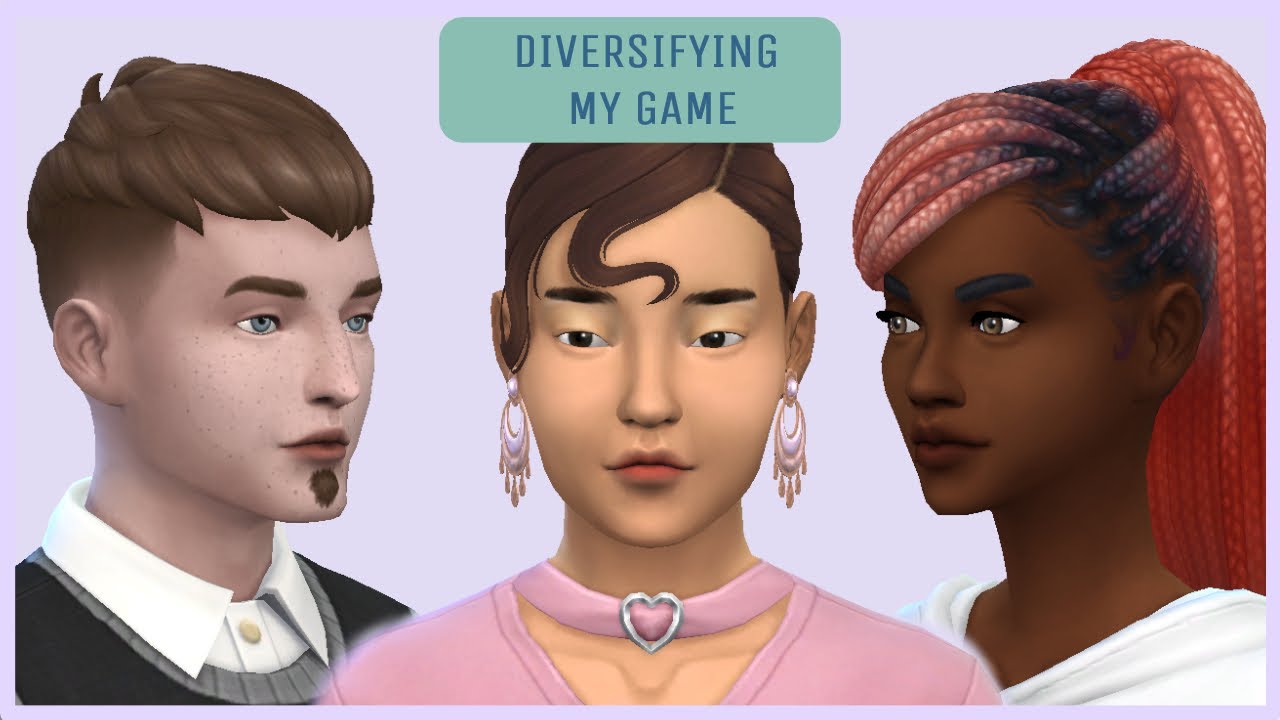 Adding diversity to my game || The Sims 4 - YouTube
