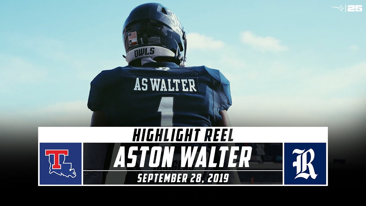 Aston Walter Highlights: Louisiana Tech vs. Rice (2019) | Stadium - YouTube