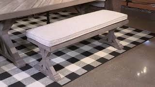 Beachcroft Beige Bench with Cushion from Signature Design by Ashley
