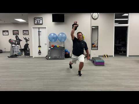 Functionally Fit: Kettlebell Sliding Split Squat - YouTube