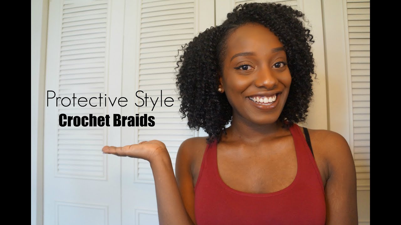 Protective Style| Natural Looking Crochet Braids - YouTube