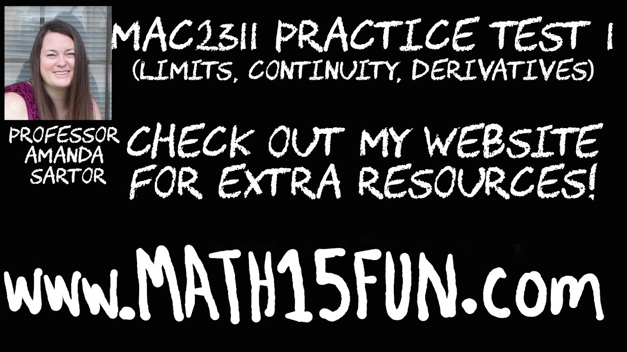 MAC2311 Calculus 1 Test 1 Q&A 2/12/2024 Velocity, Tangent Line ...
