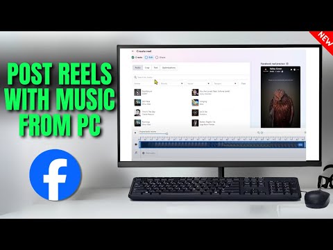 How To POST FACEBOOK REELS with music pc?