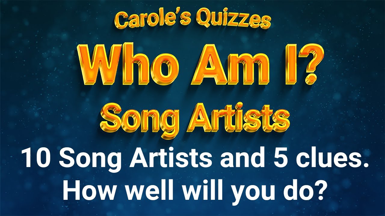 Music Mystery Challenge! Identify These Musical Artists From 5 Clues ...