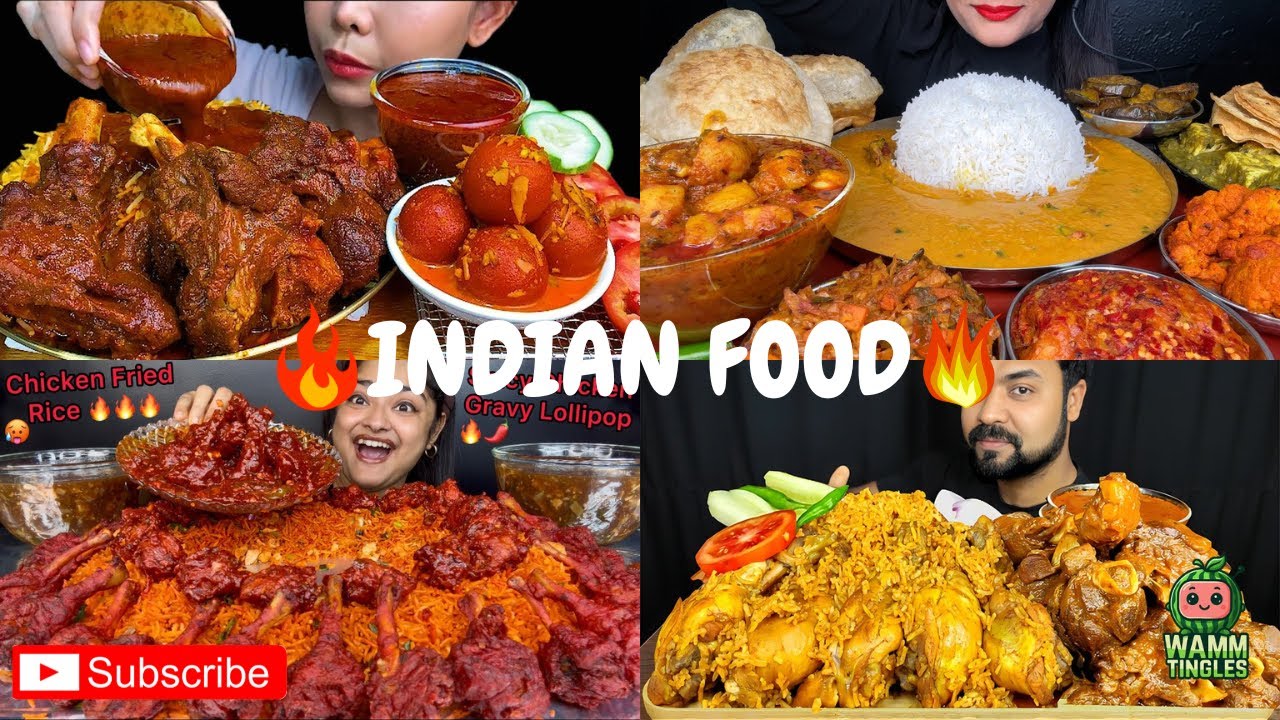 ASMR Eating Spicy Indian Food 🌶️🔥 Extreme Tingles! - YouTube