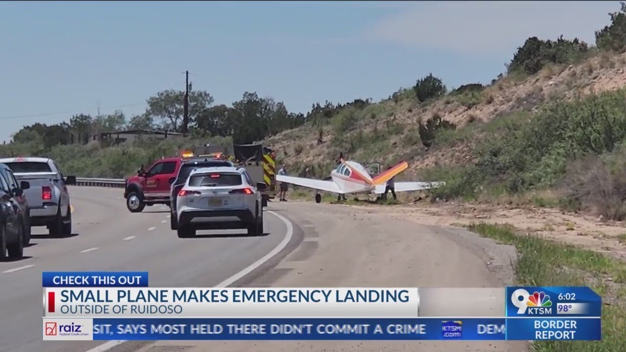 Small plane makes emergency landing near Ruidoso - YouTube