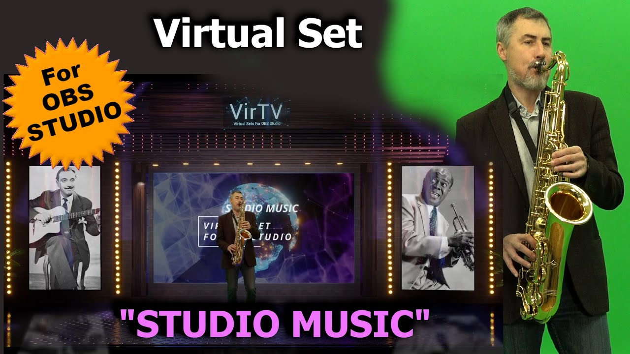 OBS Studio: Virtual set "Studio Music" will make your concert bright ...
