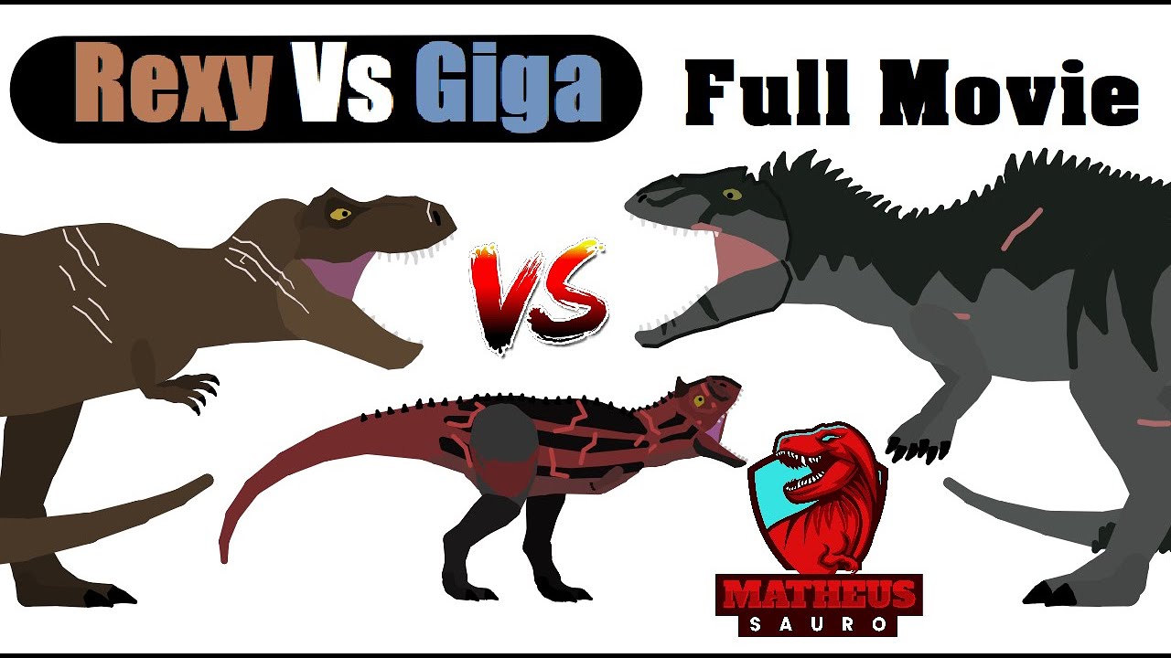 Pivot Rexy vs Giganotosaurus vs Toro Epic Battle / Rexy vs Giga Full Part Movie Animation # ...