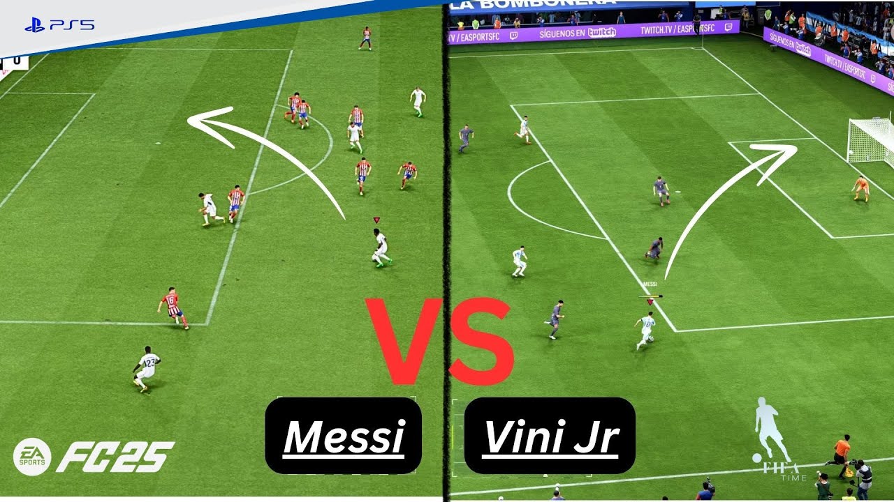 EA FC 25 Messi Vs Vini Jr PS5 - YouTube