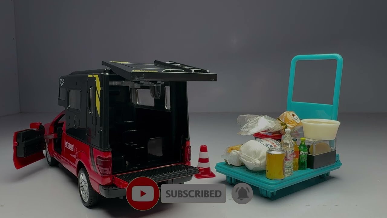 Most Realistic Toy Cars 1/24 Scale Diecast Car Ford Pickup Camping ...