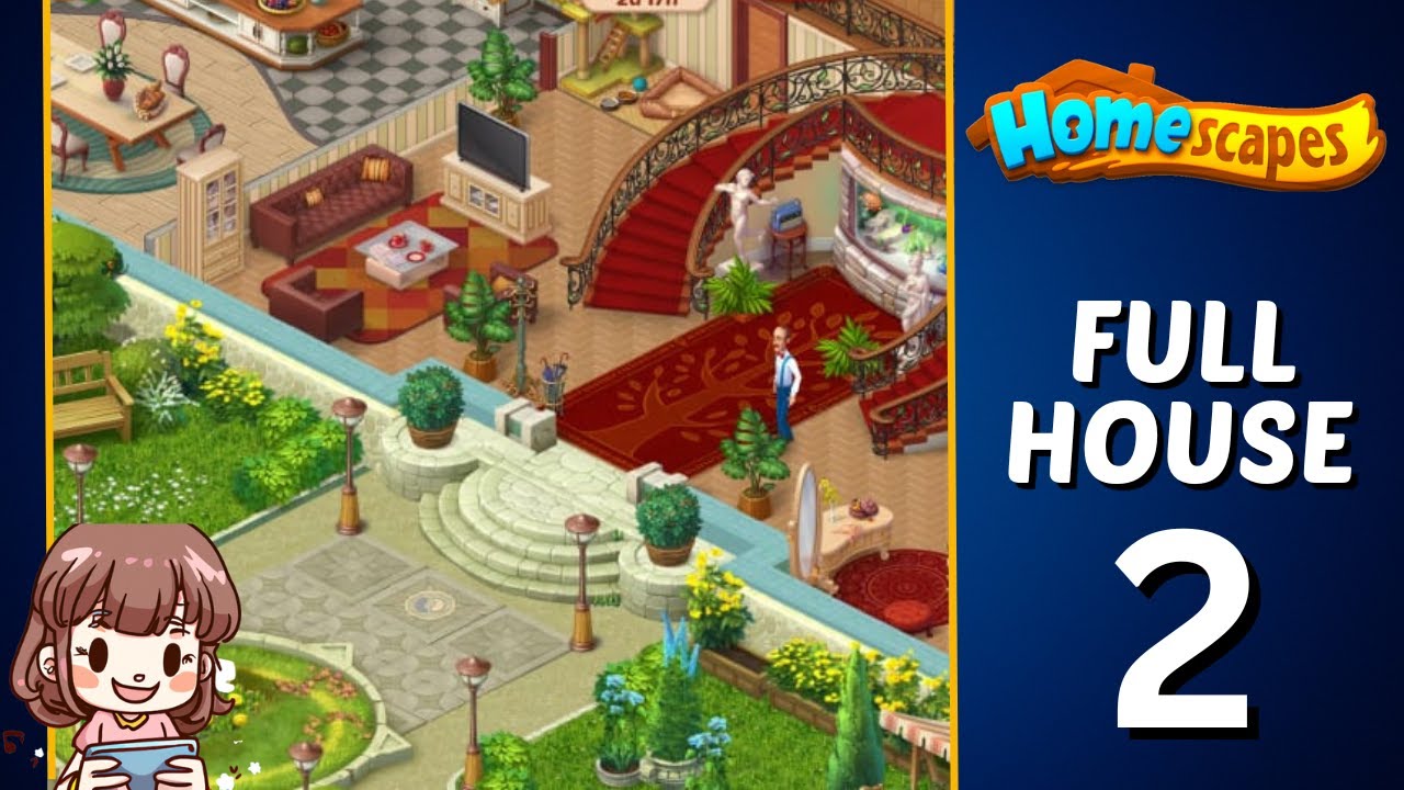 Homescapes Full Completed House 2 Story Gameplay Part 1 - YouTube