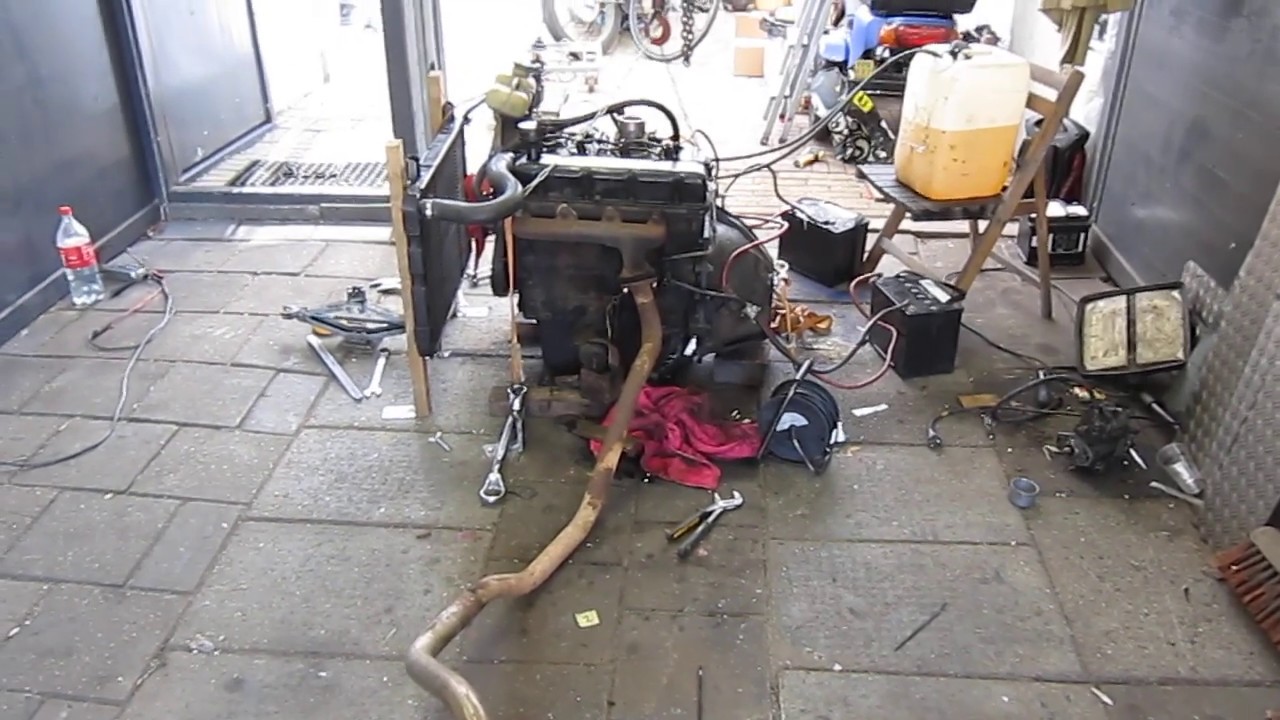 ford transit mk 2 2.4 diesel motor - YouTube