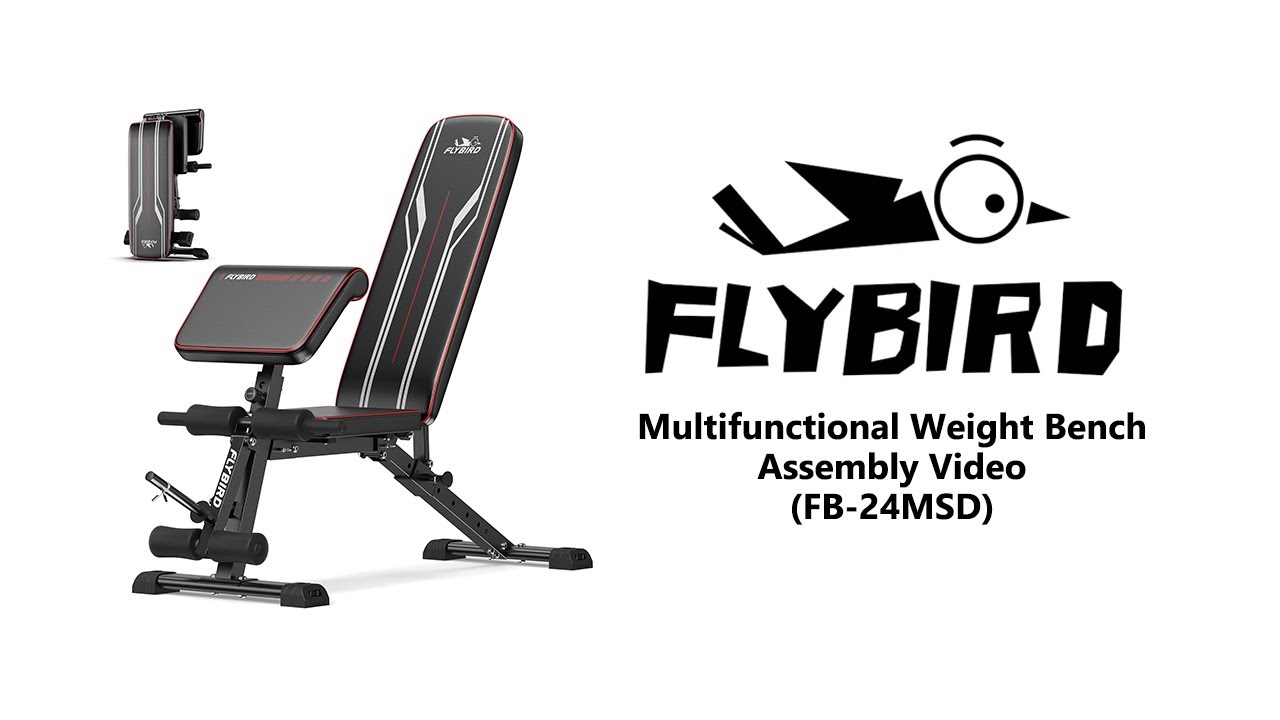 FLYBIRD Foldable Weight Bench With Leg Extension and Curl Machine - YouTube