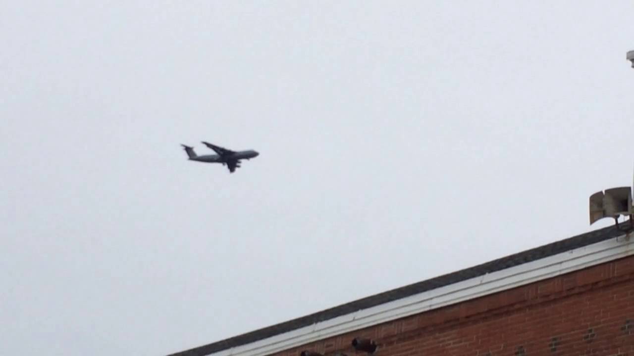 Planes flying slowly over The Big E - YouTube
