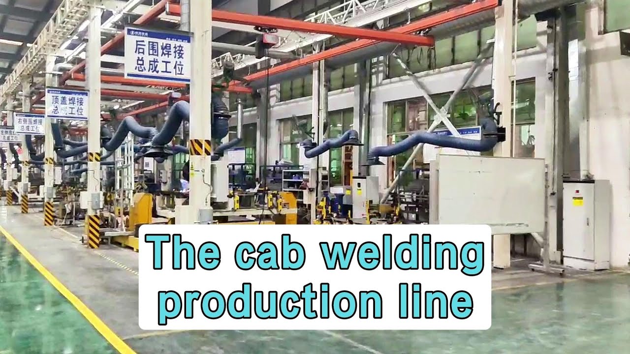 Driver's cab welding production line #welding #production #automobile # ...
