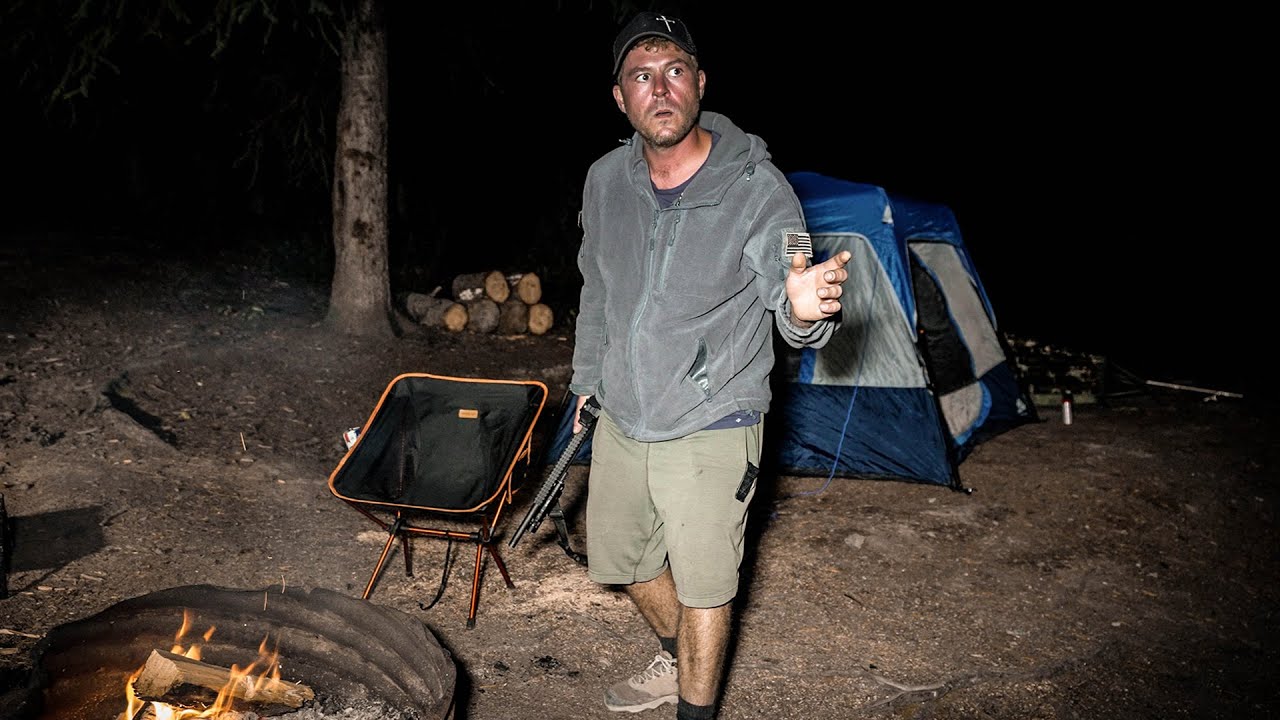 (WHAT WE SAW WAS TERRIFYING) SCARY NIGHT CAMPING In the HAUNTED WOODS ...