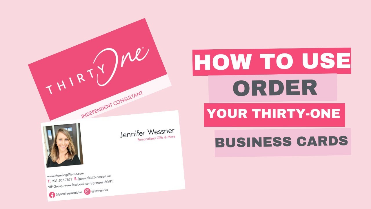 How to Order Thirty-one Business Cards - YouTube