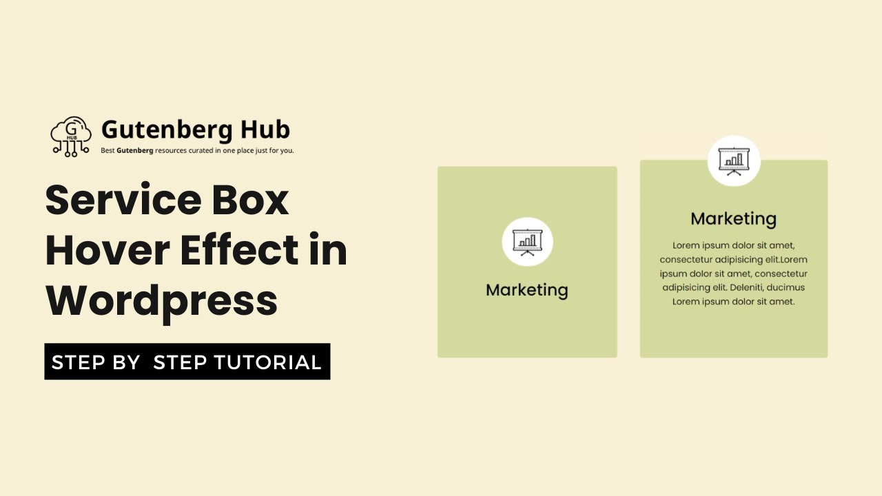 How To Create Service Boxes With Hover Effect In Wordpress Wordpress