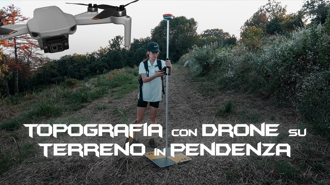 Rilievo topografico con drone di un terreno in pendenza - YouTube