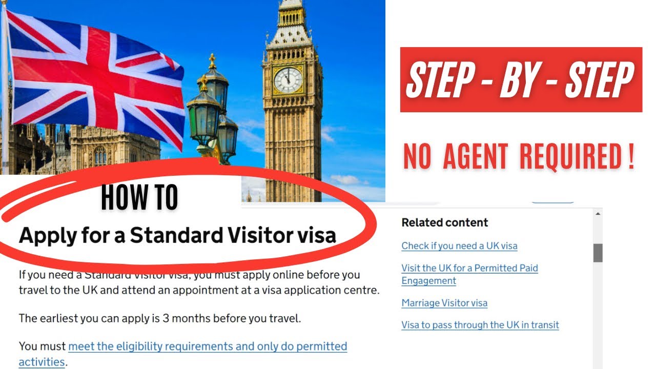 How To Apply For a UK Visitor Visa | Online Step-by-step guide - YouTube