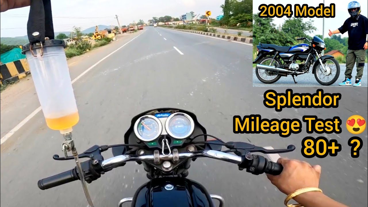 20 Years Old Hero Honda Splendor Mileage Test 😍 Power Testing 😱 - YouTube