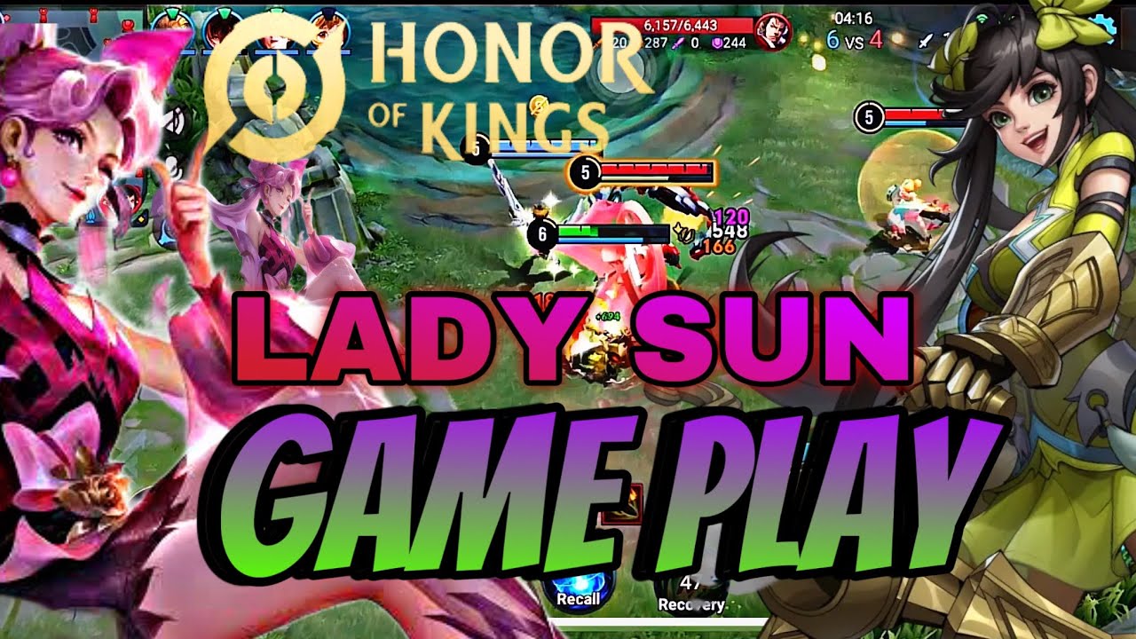 HONOR OF KINGS ( LADY SUN ) GAMEPLAY - YouTube