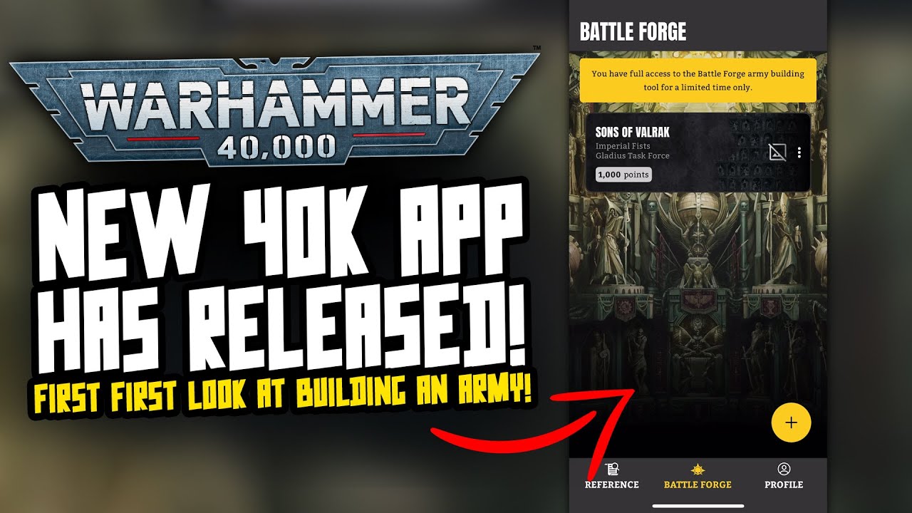 NEW Warhammer 40,000 APP is released! First look/Army build! - YouTube